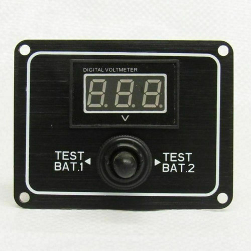 12V WATER RESISTANT 2 WAY DIGITAL BATTERY TEST SWITCH PANEL GAUGE | AP ...