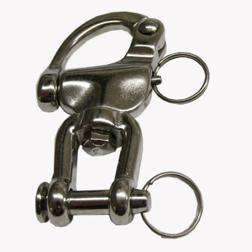 Stainless Steel Jaw Swivel Snap Shackle with Round Pin | AP Lifting Gear