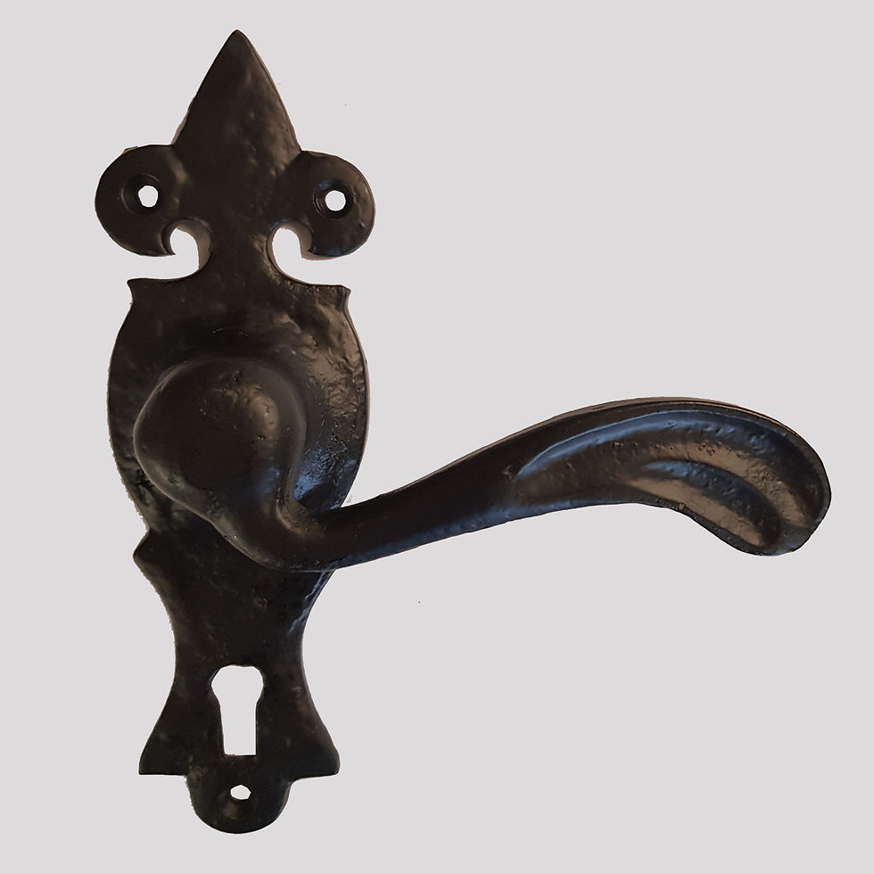 Black Antique Door Fleur De Lys / Ornate Latch | AP Lifting Gear