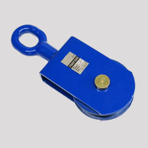 Blue Painted Blocks with Swivel Oval Eye Single Sheave Straight Block ...