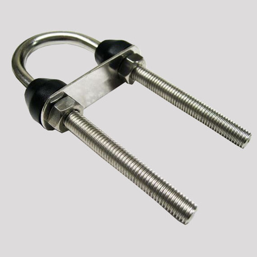 Stainless Steel U Bolt with Plate Nuts Under Nylon Collars | AP Lifting ...