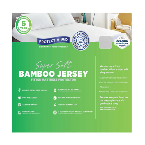 Protect-A-Bed Bamboo Jersey Mattress Protector | The Mount Bedding Co