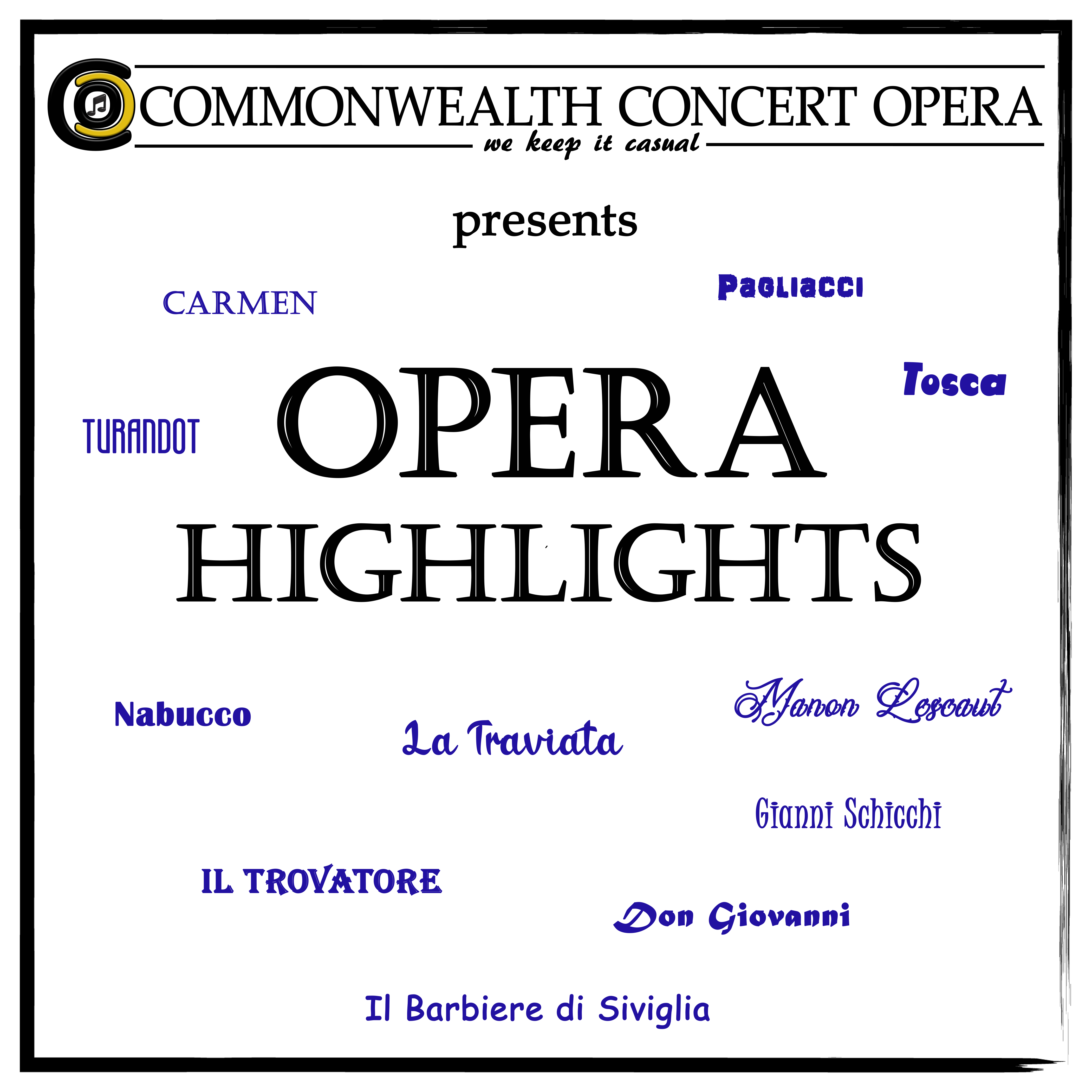 Opera Highlights | Commonwealth Concert