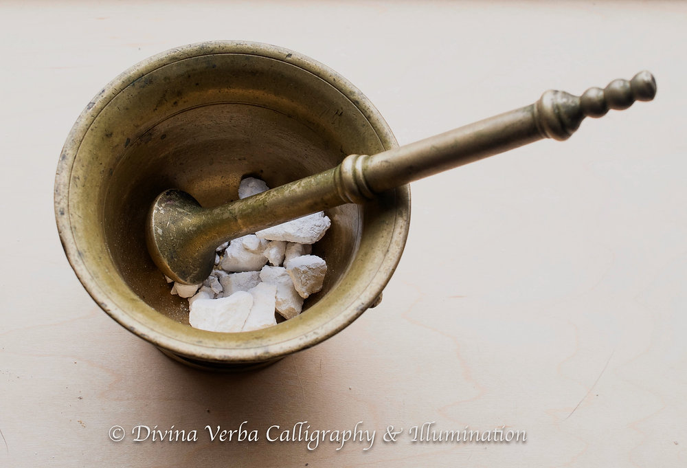 How to slake plaster of paris to use in making manuscript gesso for ...