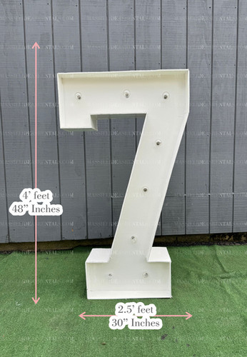 7 Marquee Number | Massiel Ideas