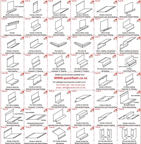 Quickflash Aluminium Flashings | JA Fasteners