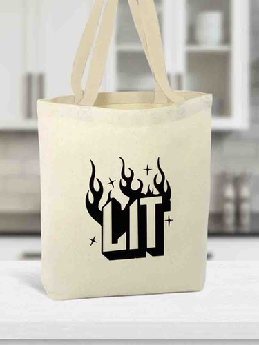 Lit Canvas Tote Bag | Anna Burton Designs