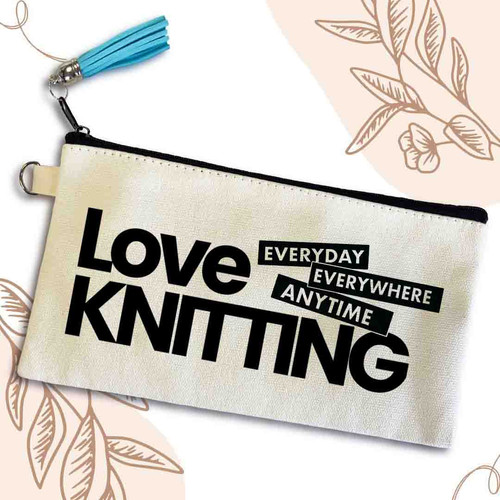 Love Knitting Pouch Bag | Anna Burton Designs