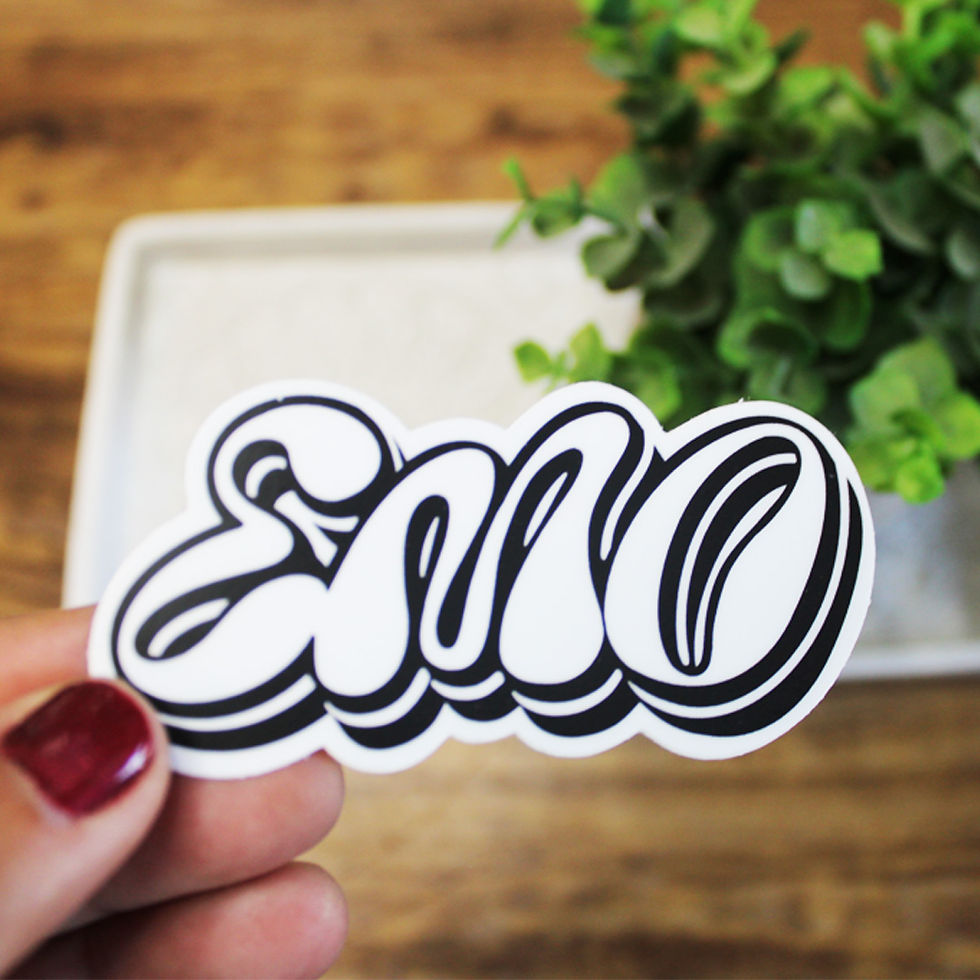 Emo Sticker | Anna Burton Designs