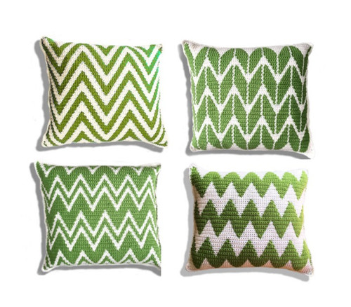 Chevron Bundle Crochet Pillow Pattern | Anna Burton Designs