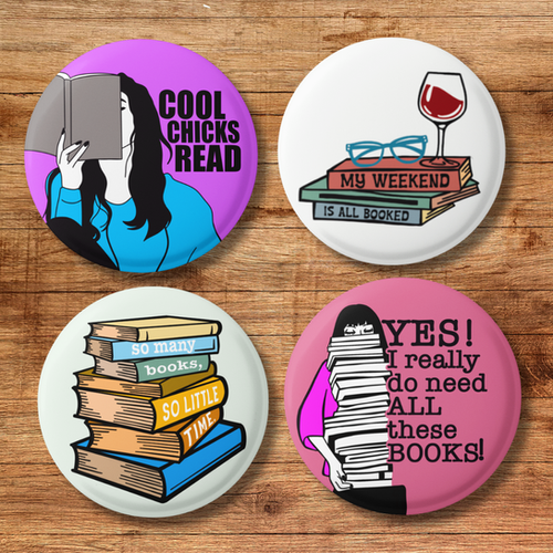 Cool Chicks Read Badge Set | Anna Burton Designs