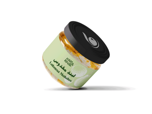 Labneh with Makdous | ZAIT O KHAL