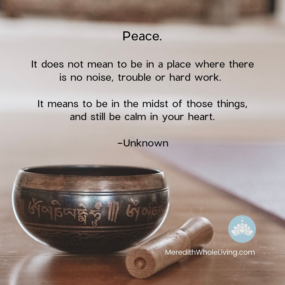 Peace in the Midst of Chaos