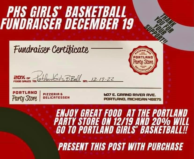 Portland Party Store fundraiser for PHS Girls Basketball on Monday ...