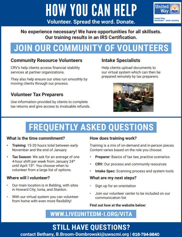 United Way's Volunteer Income Tax Assistance (VITA) Program is looking ...