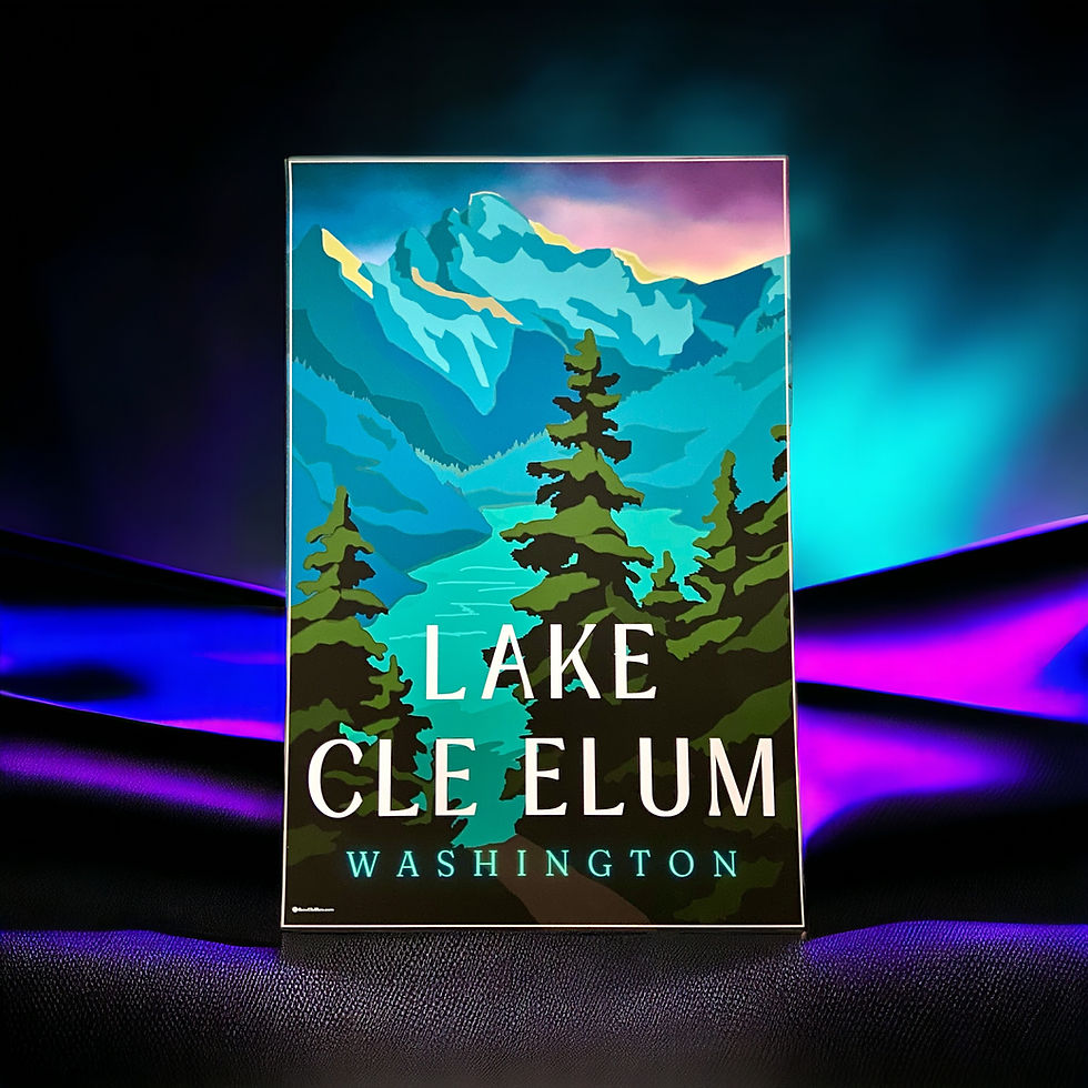 Lake Cle Elum Poster, WA | iLoveCleElum