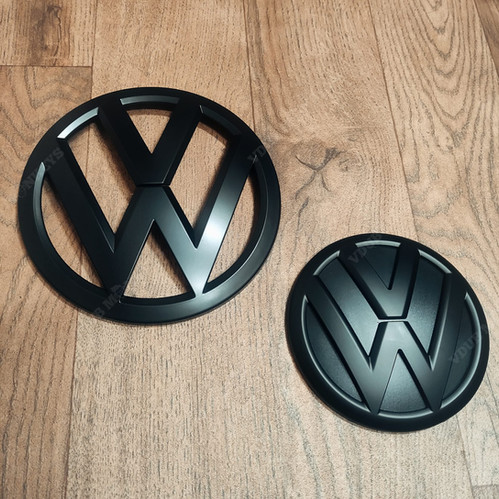 VW T6 MATTE BLACK FRONT & REAR BADGES | The VDUB Monkeys