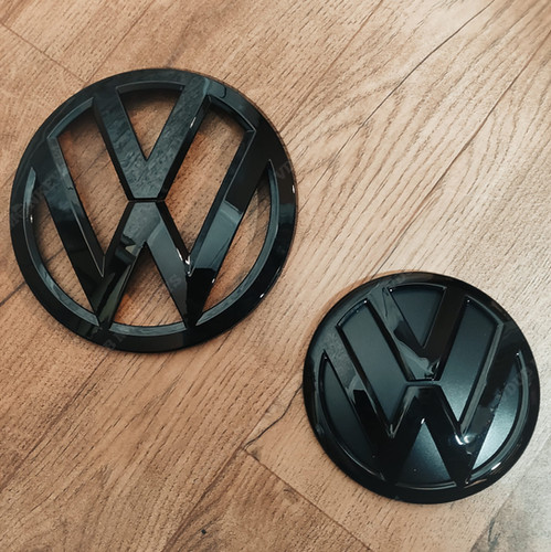 VW T6 GLOSS BLACK FRONT & REAR BADGES | The VDUB Monkeys