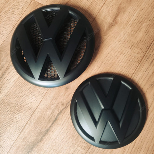 VW T5.1 MATTE BLACK FRONT AND REAR BADGE | The VDUB Monkeys