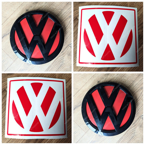 VW CADDY MK4 & MAXI FRONT BADGE INLAY DECALS | The VDUB Monkeys