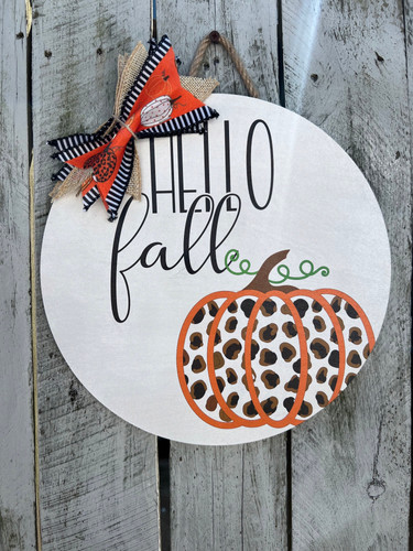 Hello fall 11 inch sign | SilvaLiningDesigning