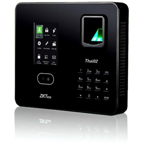 ZKTECO Thai02 เครื่องสแกนลายนิ้วมือและใบหน้าเพื่อบันทึกเวลา