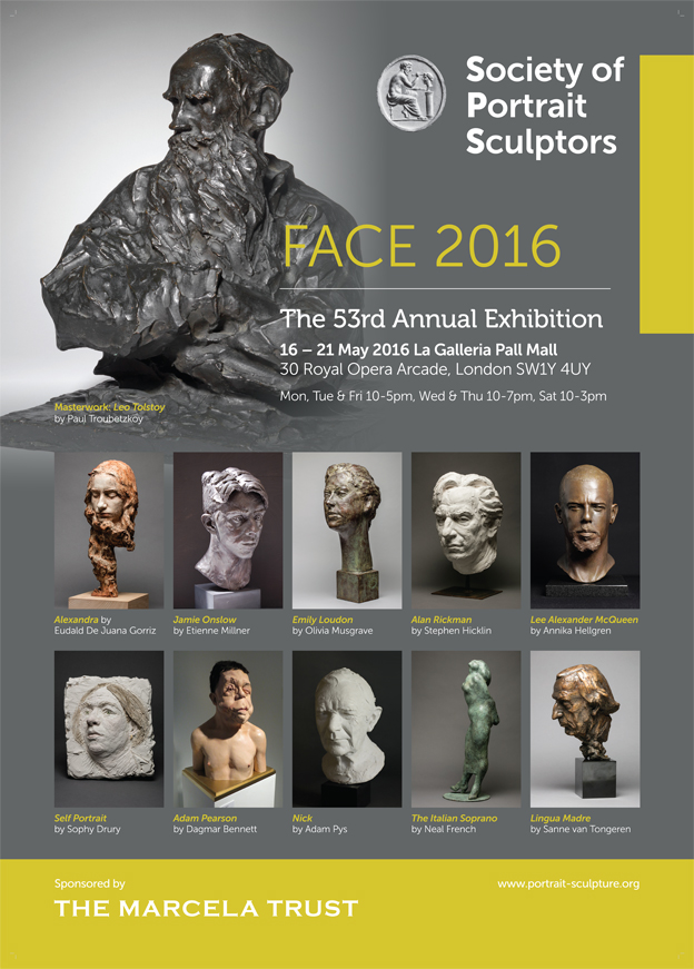 Face 2016 at La Galleria Pall Mall | Suzie Zamit Sculpture