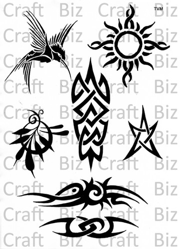 Bold Tattoo Design Sheet | craftbiz.co.uk