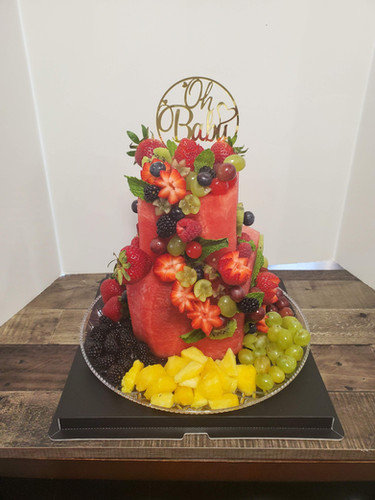 Two Tier Watermelon Cake | The Fruitful Mama