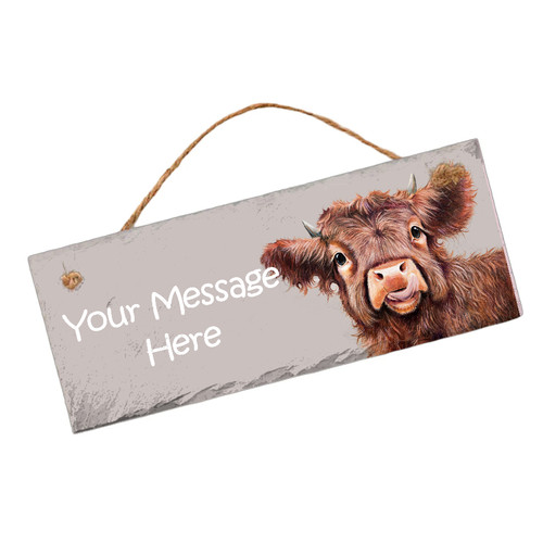 Wee Tablet Hanging Slate Sign | janlairdart