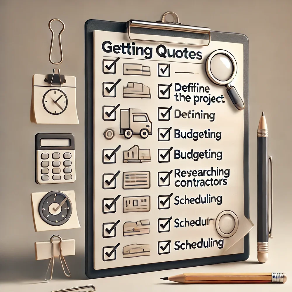 Checklist for Getting Quotes