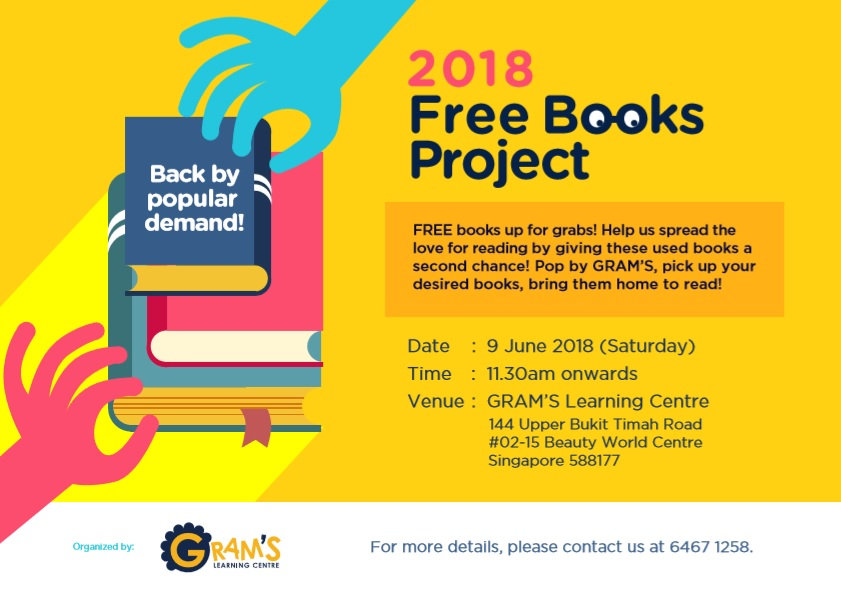 May 2018 - Book Donation Drive for Free Books Project