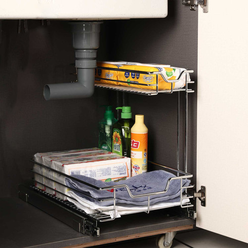 Basic Under sink U-Shape Pull-Out Organizer | Daniu Corporation