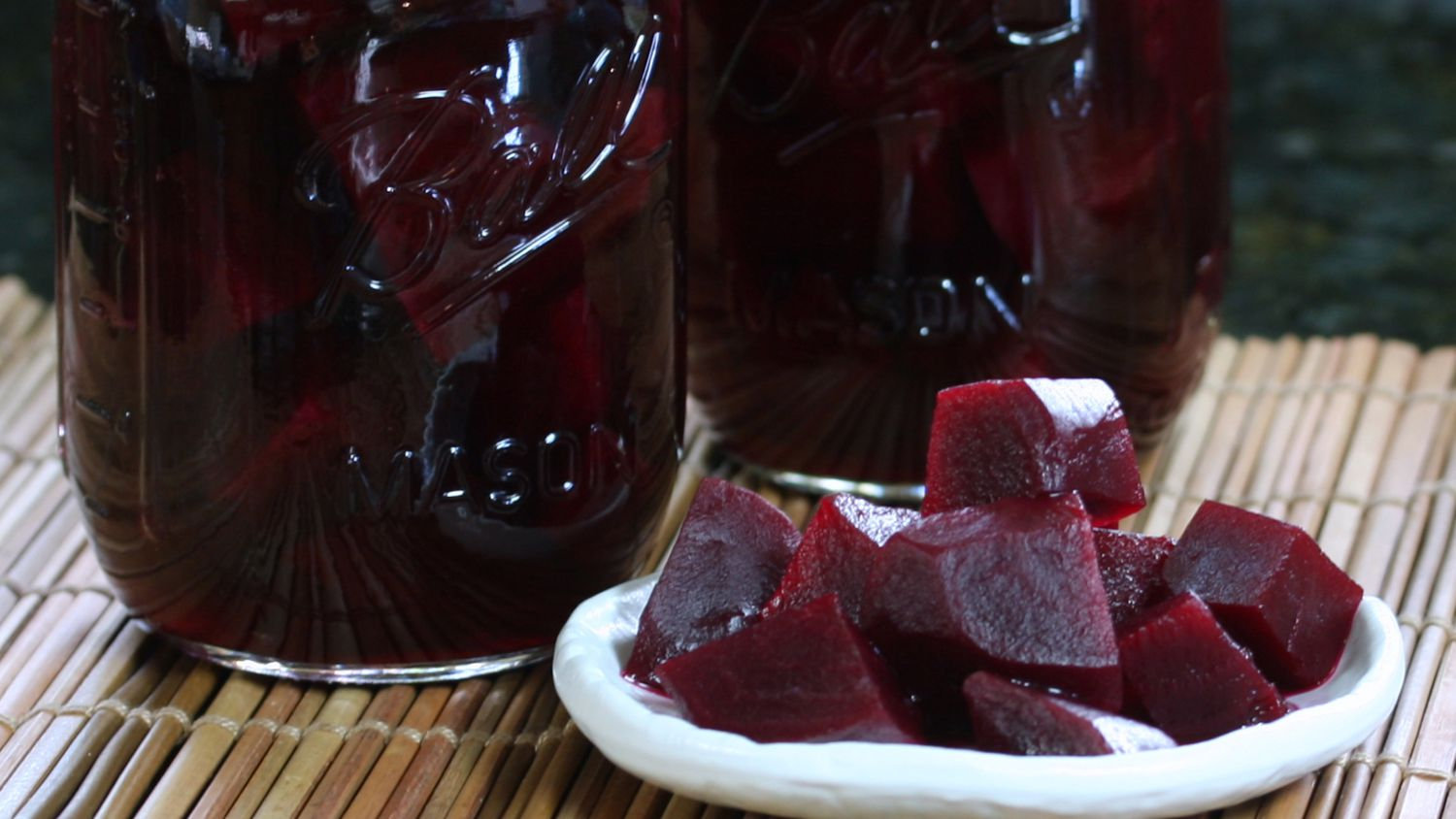 Honey Ginger Pickled Beets
