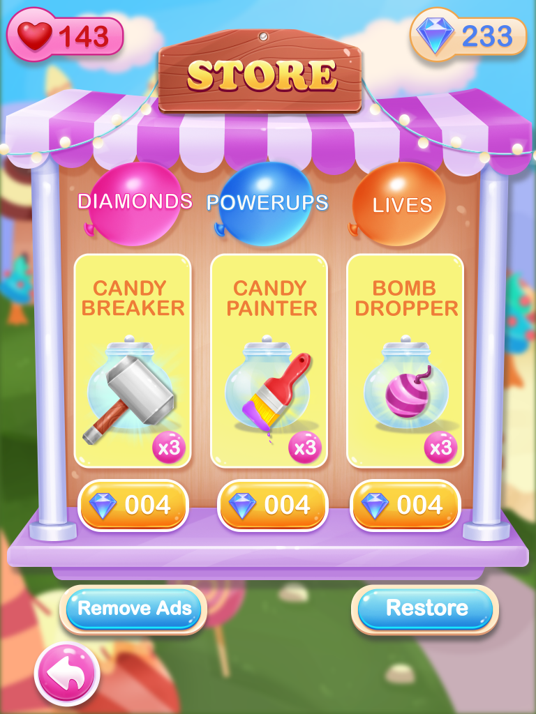 2D Games UI Levels And Title Cards Design | Stroky