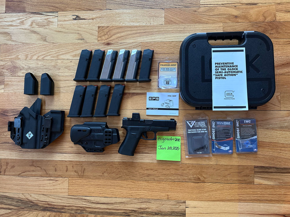 SOLD Glock 48 w/ Holosun EPS Carry MRS, Johnny Glock 4311 Trigger, 10 ...