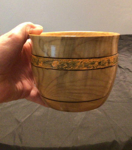 Spalding magnolia wood bowl with a multicolor beauty ring ...