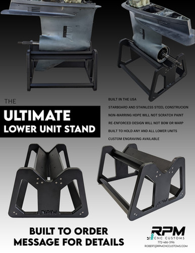 Gear Case / Lower Unit Stand | RPM CNC Customs