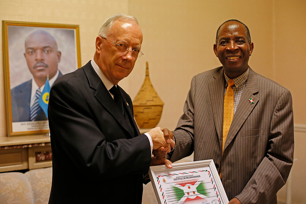 Congregation receives Certificate of Appreciation from Burundi Embassy
