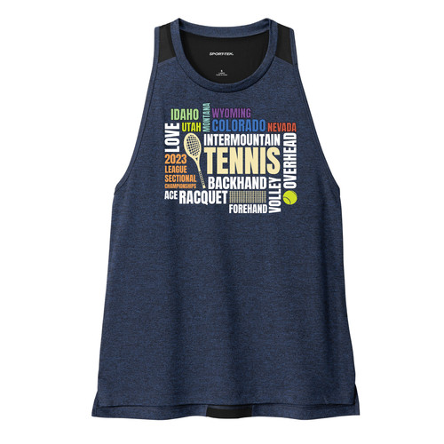 USTA Intermountain Wordle Womens Endeavor Tank (LST466) | Tennisteez