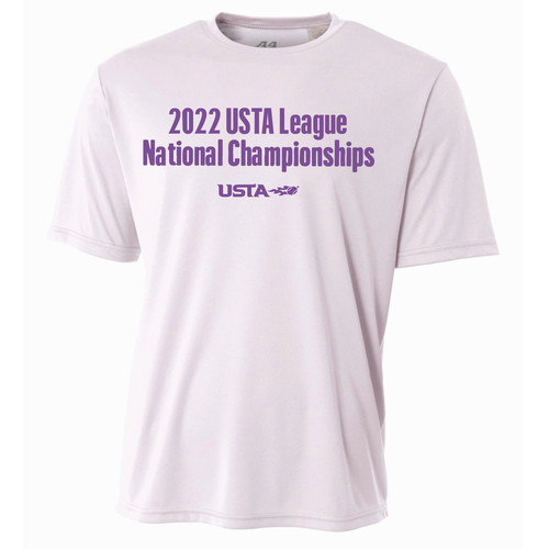 USTA National Championships - Mens White Tee (N3142) | runteez