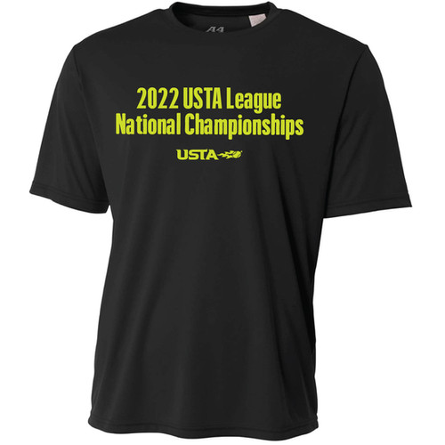 USTA National Championships - Mens Black Tee (N3142) | runteez
