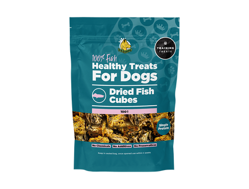 Fish Skin Cubes | 100g | Doggy Day Care Kent