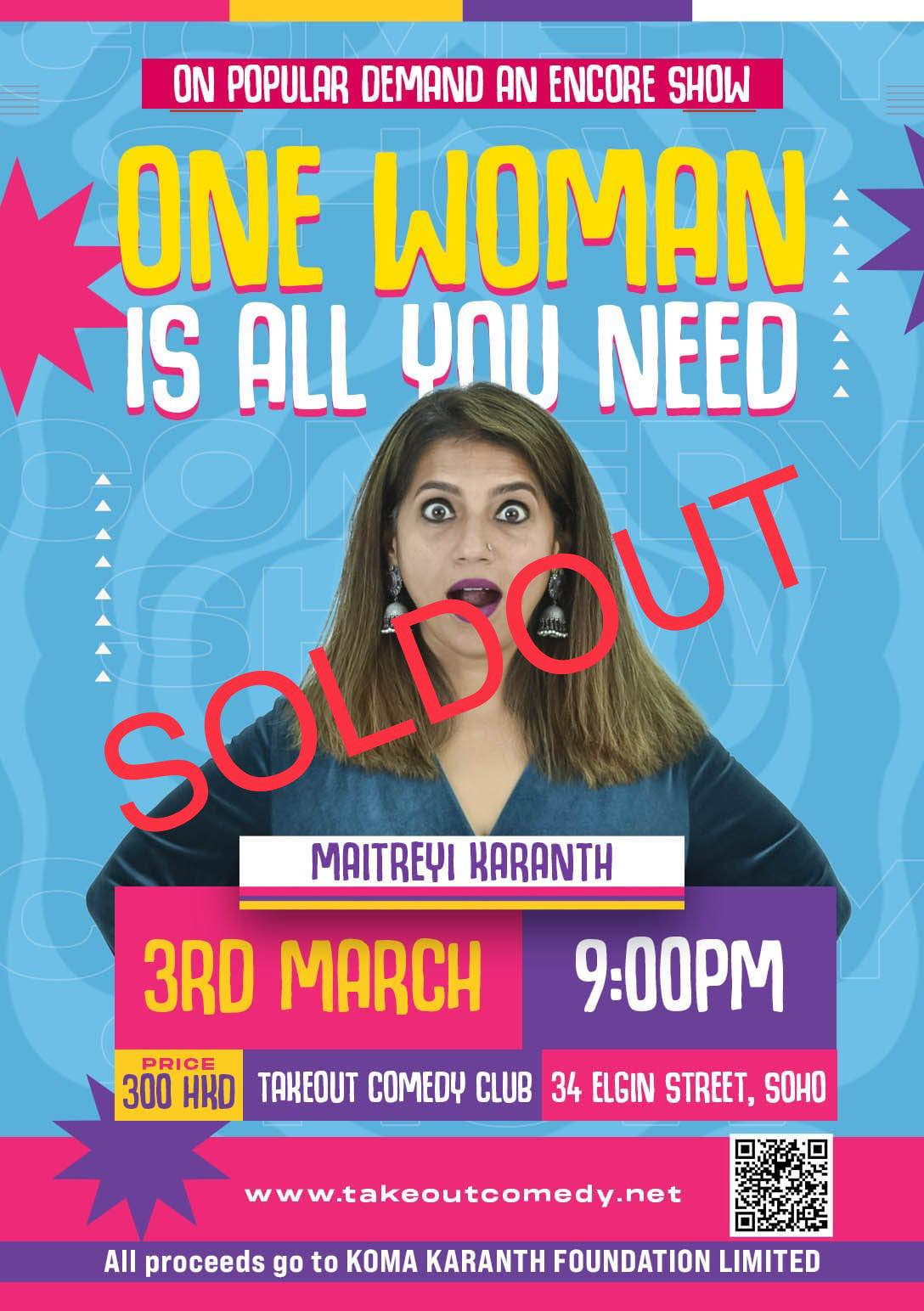 Maitreyi Karanth Encore Show (SOLDOUT)! | TakeOut Comedy