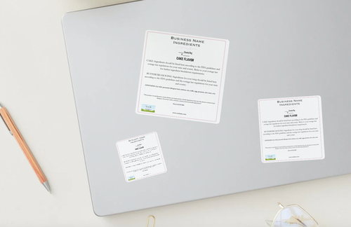 Cottage Bakery Ingredient Label Template (Square) - Digital Download ...