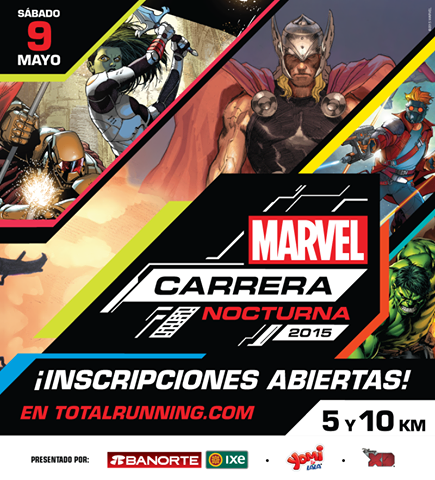 Inscripciones abiertas de la Carrera Marvel 5 y 10K 2015