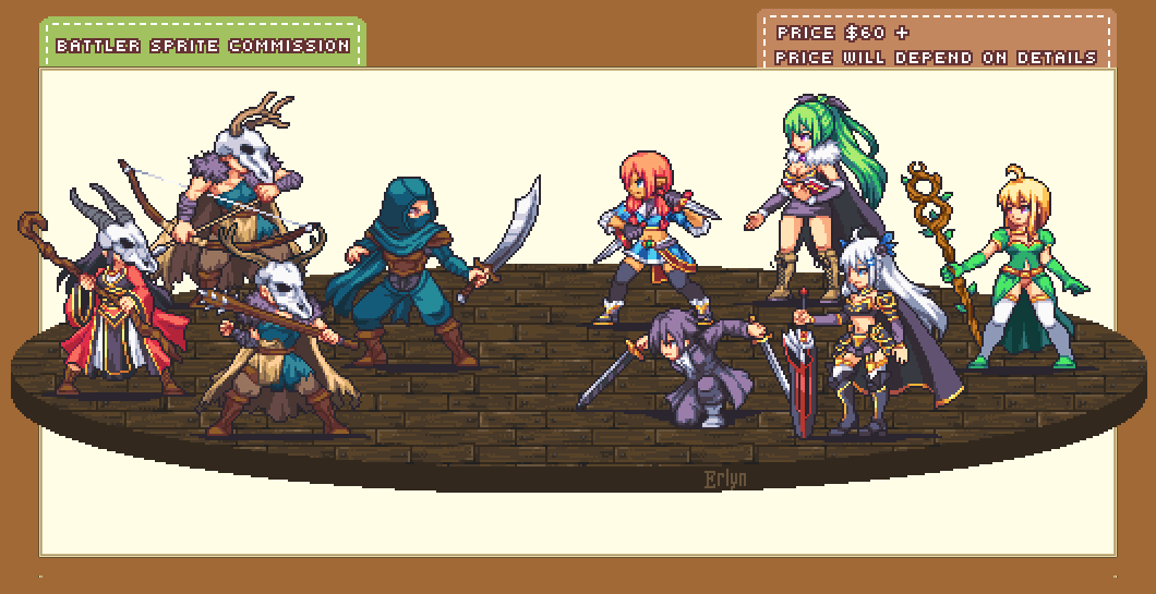 Pixel art Portrait and Chibi Commission on Toyhouse