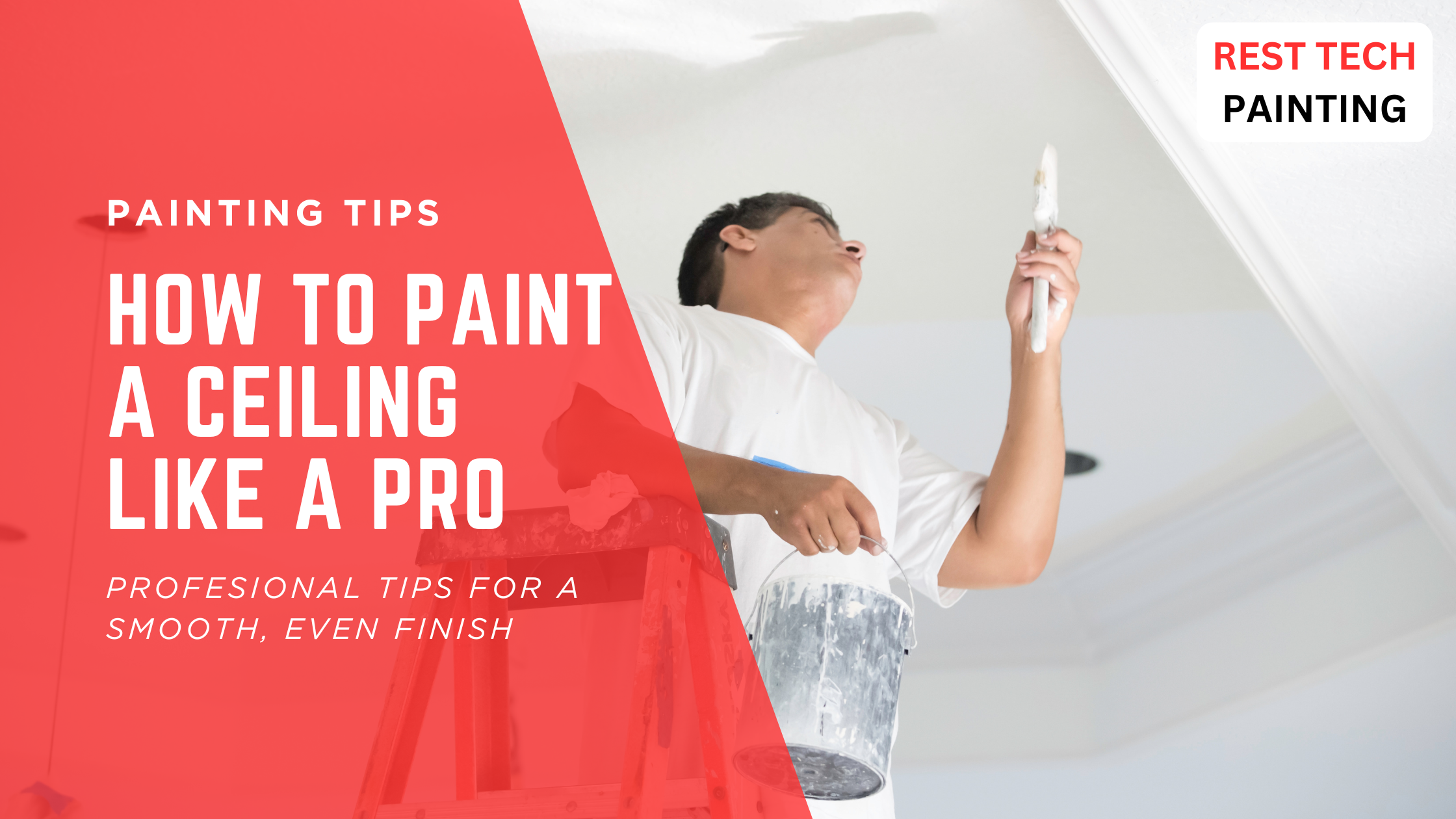 How To Paint A Ceiling Like A Pro - Top Ceiling Painting Tips