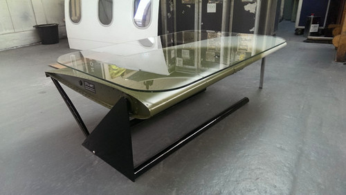 Lynx helicopter tailplane coffee table | stu-artaviation