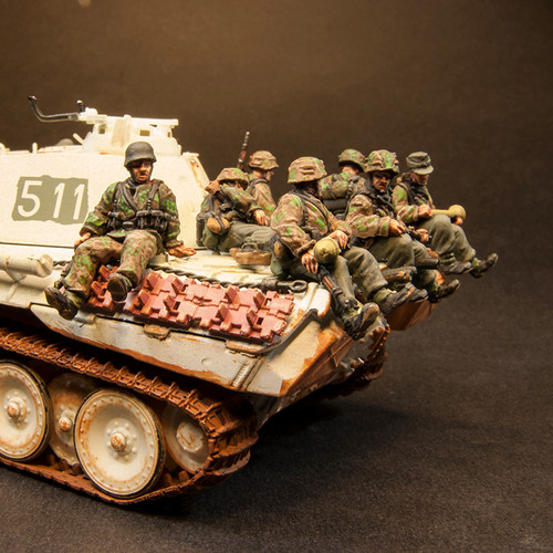 EGSS955: Waffen SS - "Tank Riders" (8 figures) | Offensive Miniatures